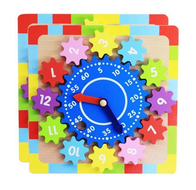 Wooden Gear Clock - Biblu box