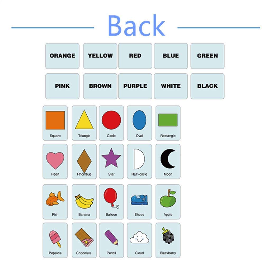 32 Piece Shape Recognition Cards - Biblu box