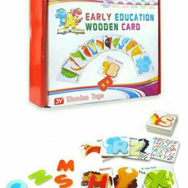 Early Edu Wooden Cards - Biblu box