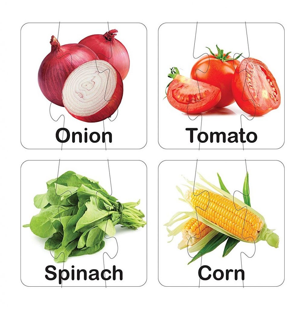 Match the Fruit & Vegetable Jigsaw Puzzle - Biblu box