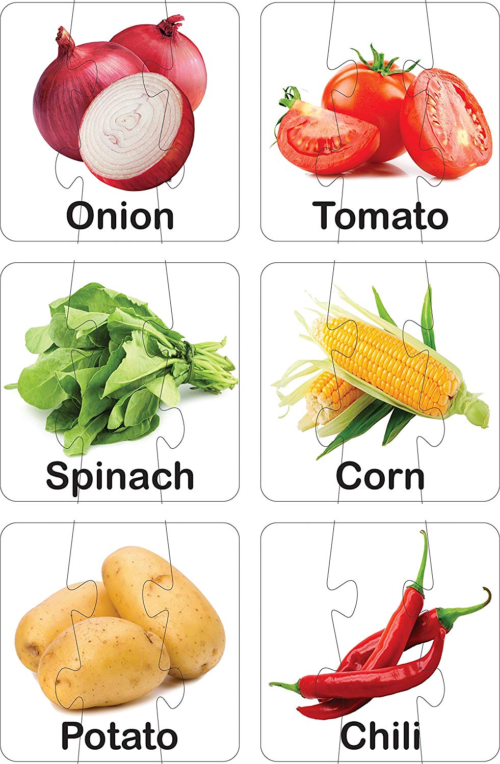 Match the Fruit & Vegetable Jigsaw Puzzle - Biblu box