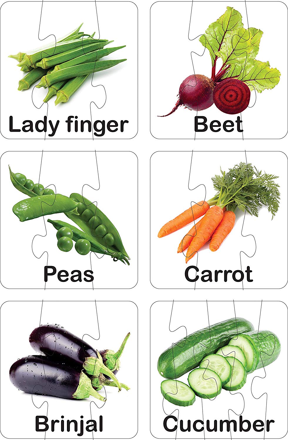 Match the Fruit & Vegetable Jigsaw Puzzle - Biblu box