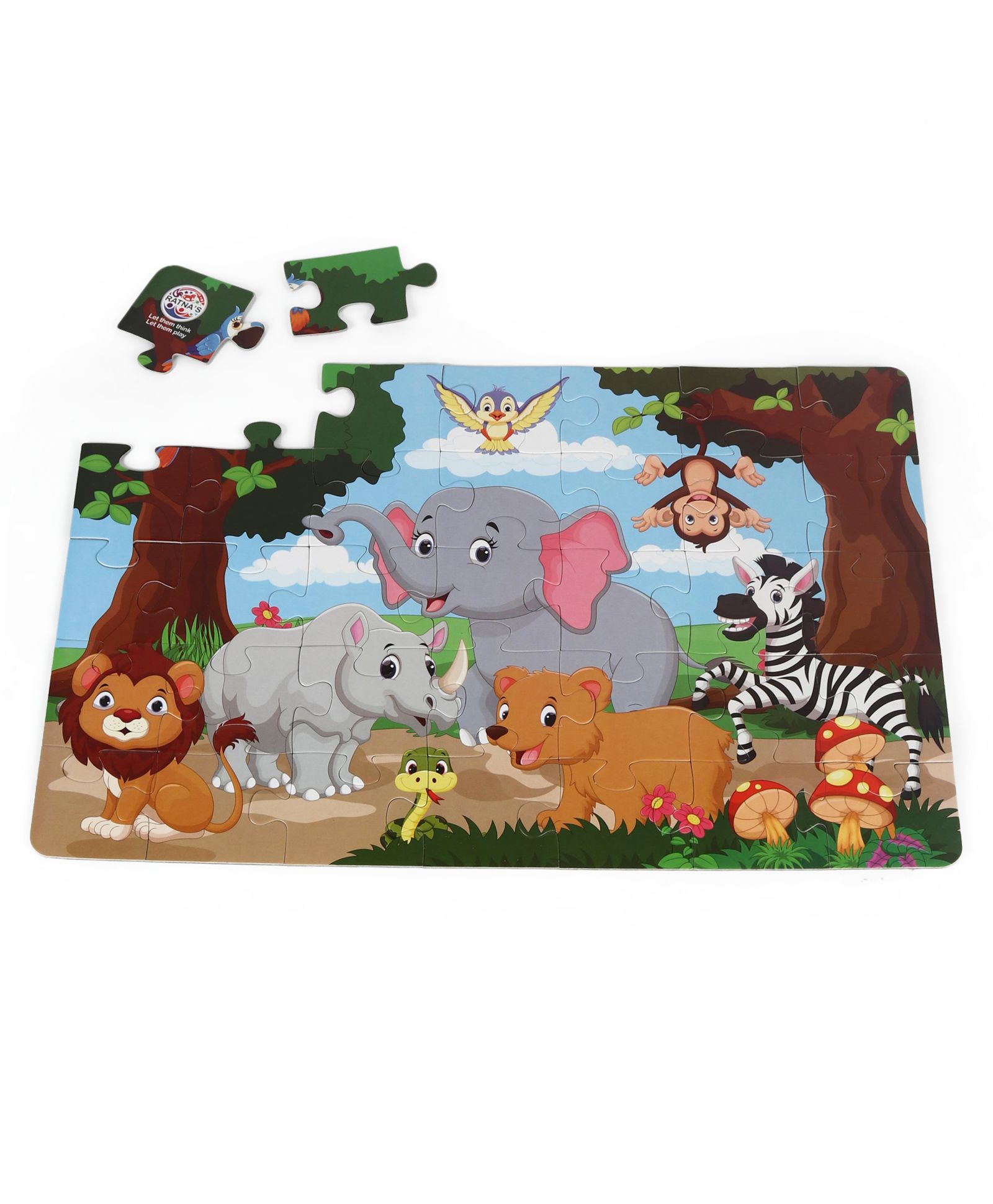 Mini Jungle Jigsaw Puzzle - Biblu box