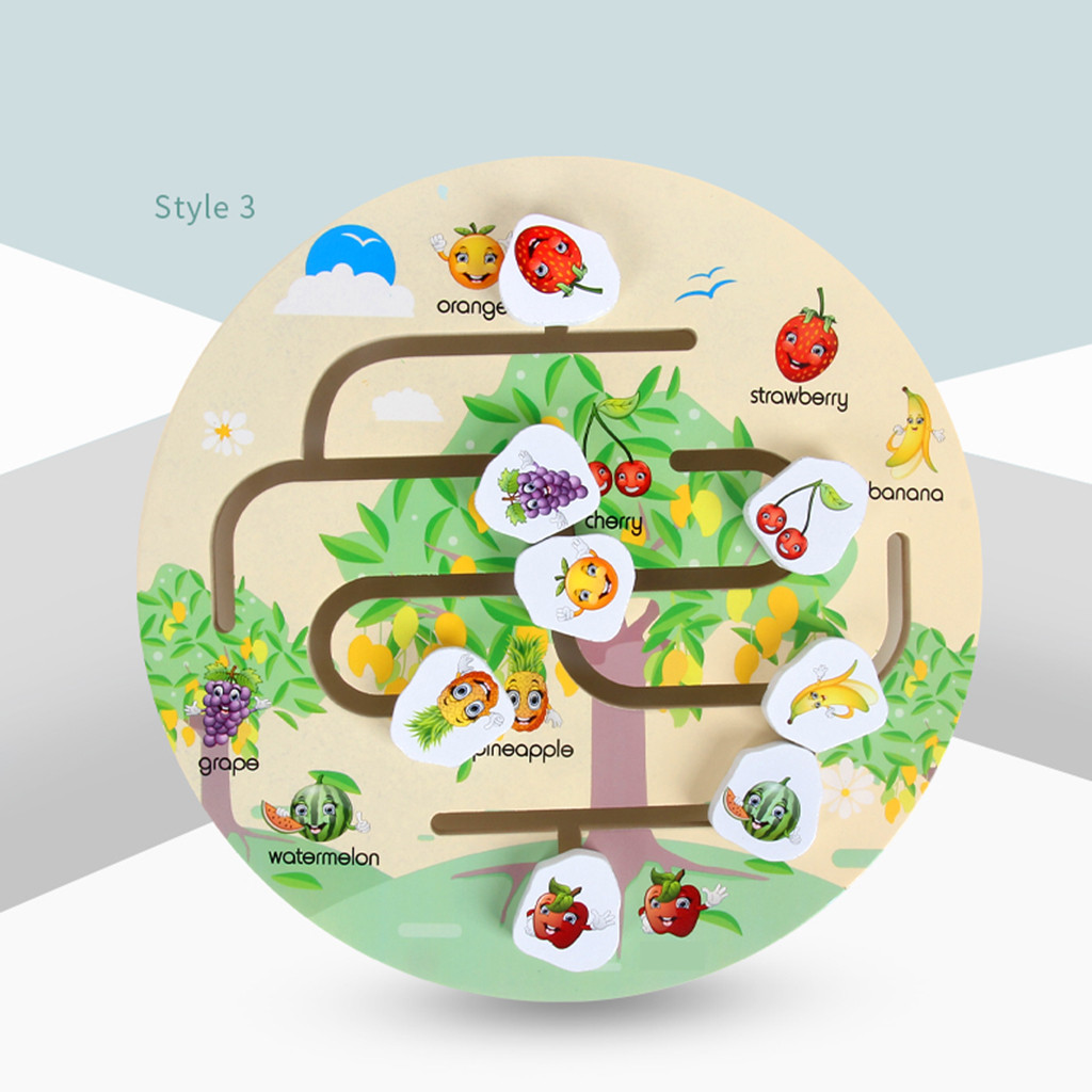 Wooden Fruit Maze - Biblu box