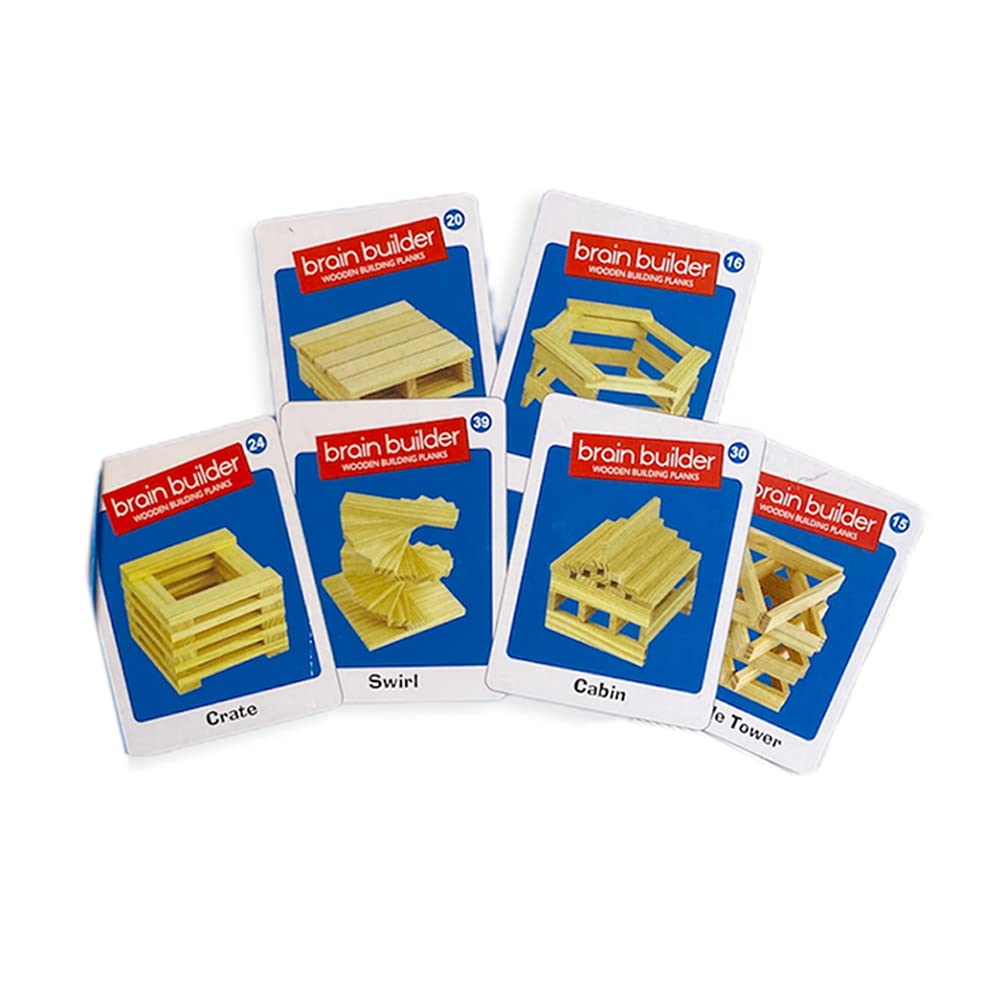 Wooden Brain Builder Game - Biblu box