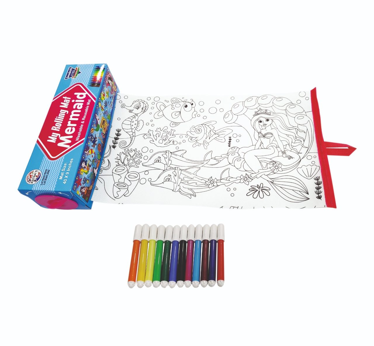 Rolling Mat- Mermaid Theme - Biblu box