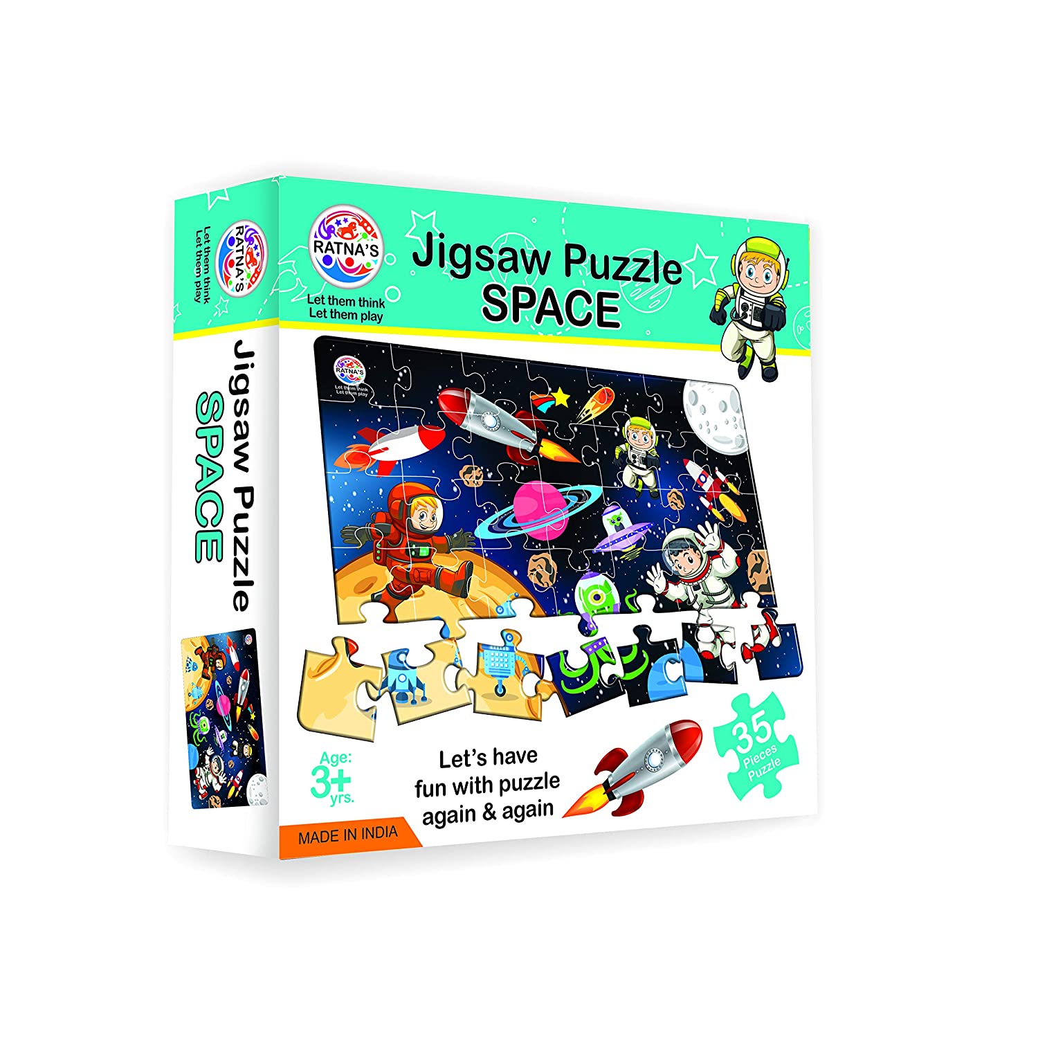 Mini Space Jigsaw Puzzle - Biblu box