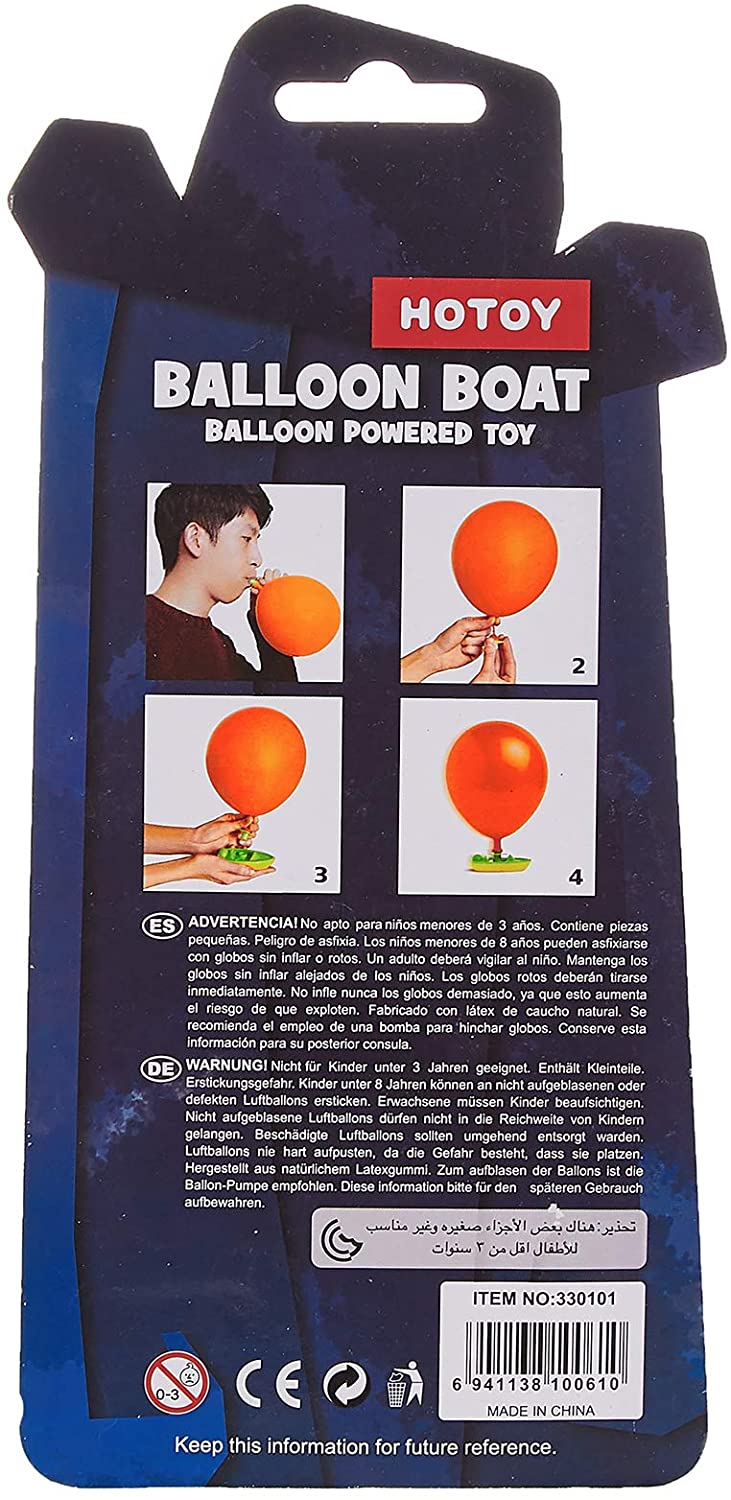 Balloon Powered Boat - Biblu box