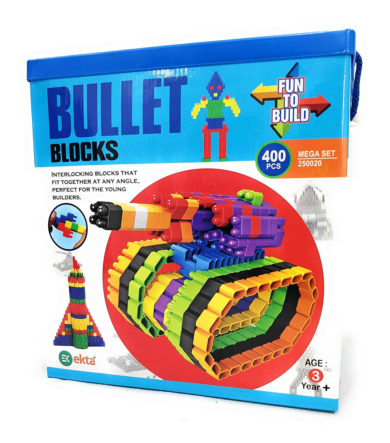 400pcs Bullet Blocks - Biblu box
