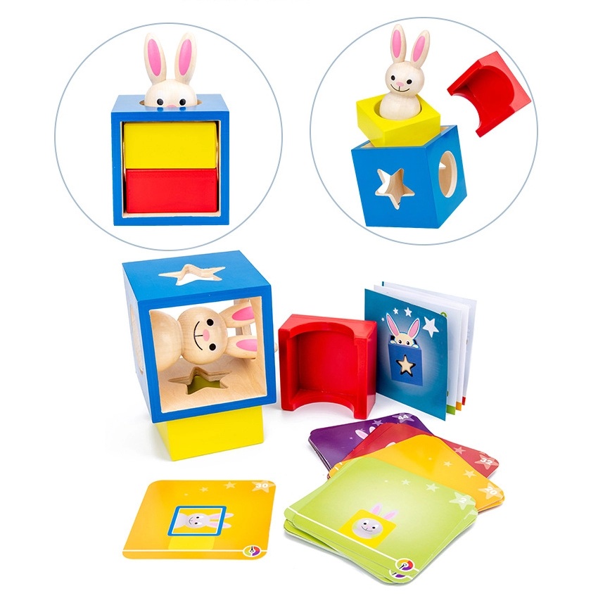 Rabbit Magic Puzzle Box - Biblu box