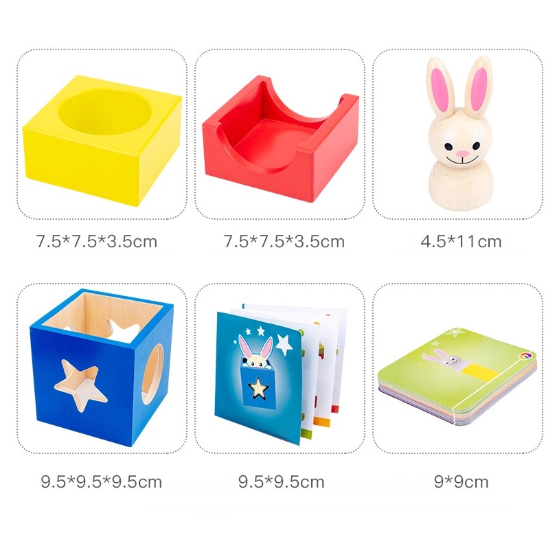 Rabbit Magic Puzzle Box - Biblu box