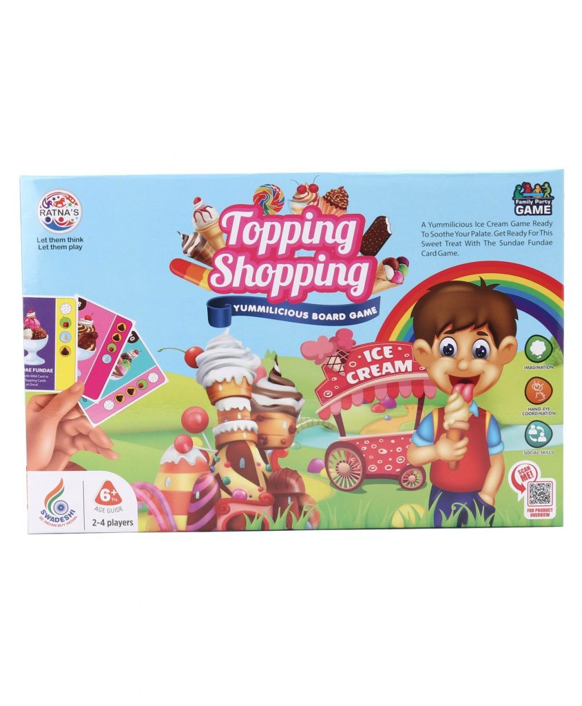 Topping Shopping Card Game - Biblu box