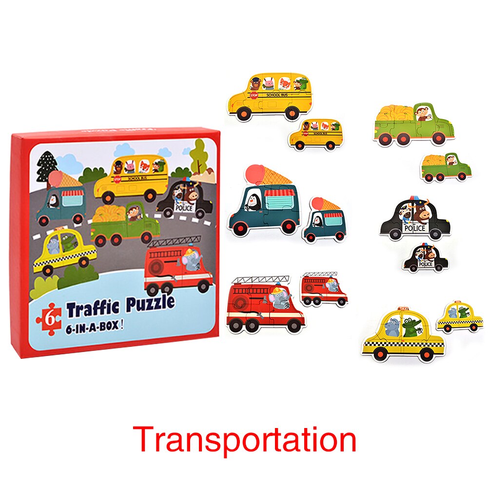 Six in One Traffic Puzzle - Biblu box