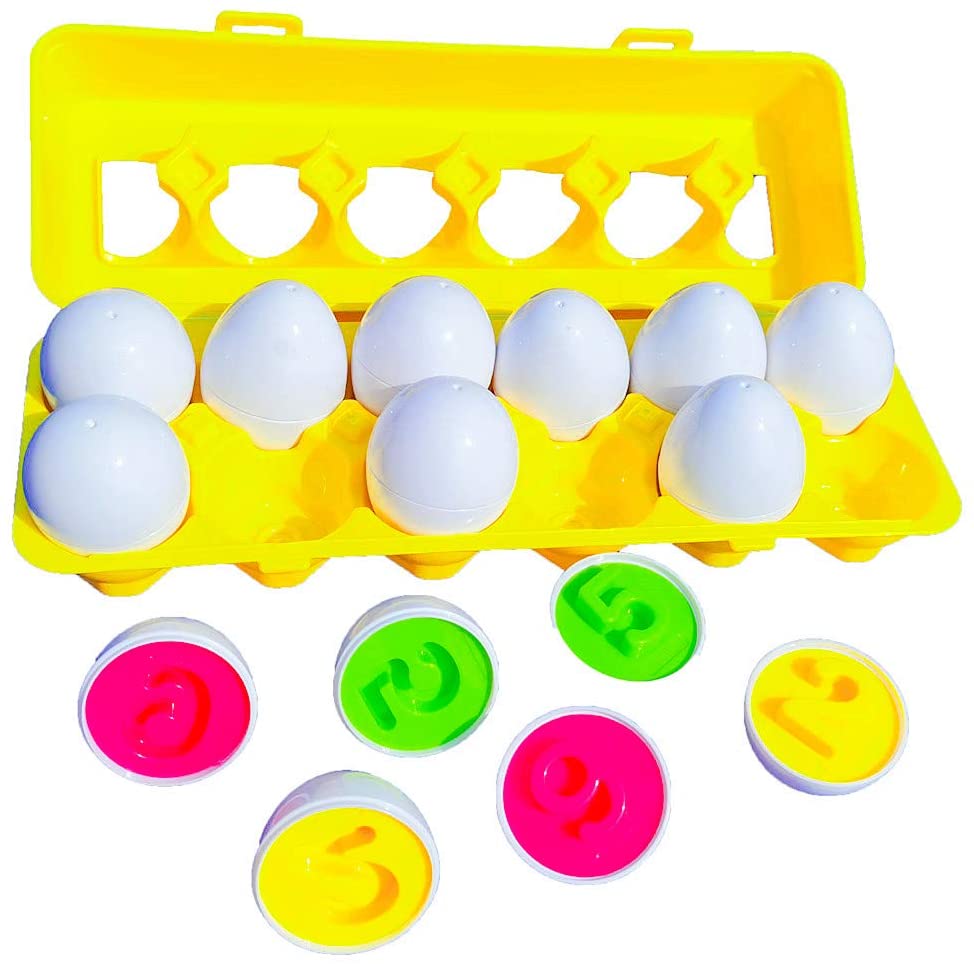 Egg Matching Game - Numbers Theme - Biblu box