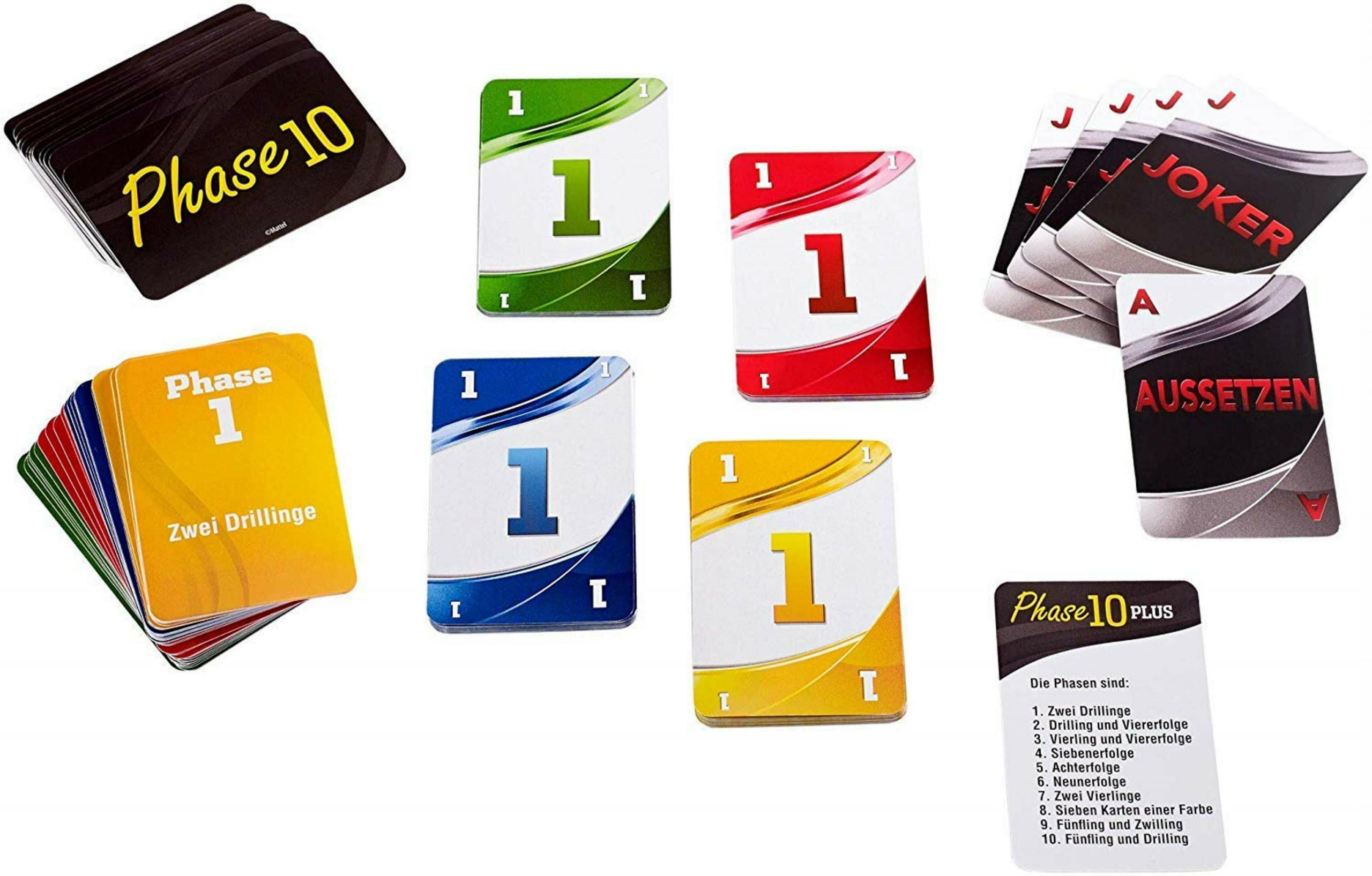 Phase 10 - Card Game - Biblu box