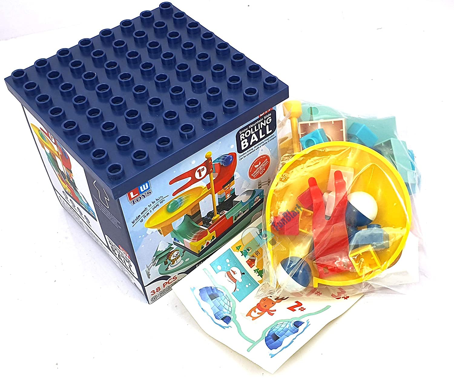 Rolling Ball Building Blocks - Biblu box