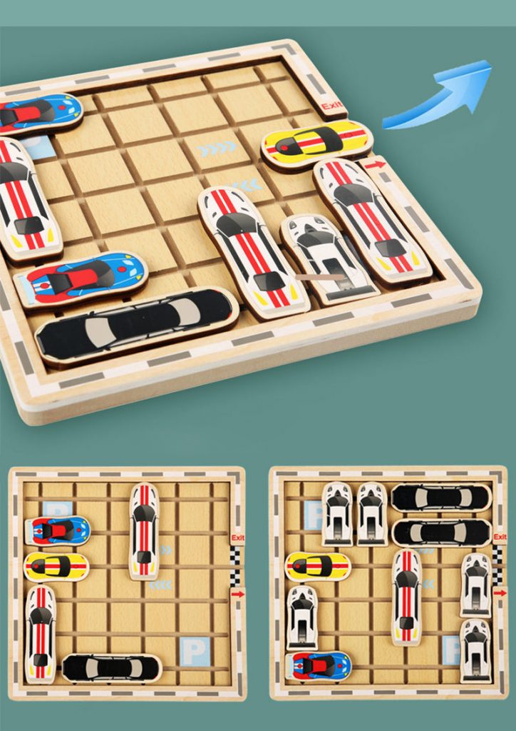 Wooden Rush Hour (200 Challenges) - Biblu box
