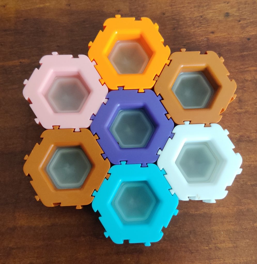 Senorial Push Pop Bubble Building Blocks - Biblu box