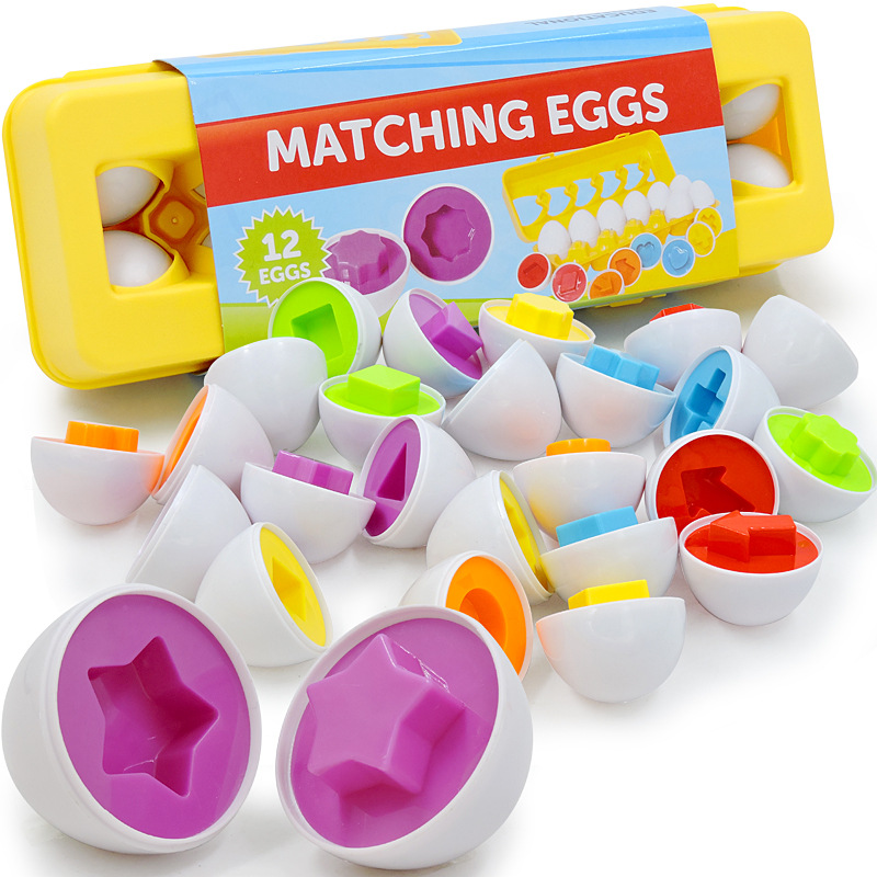 Egg Matching Game - Shape theme - Biblu box