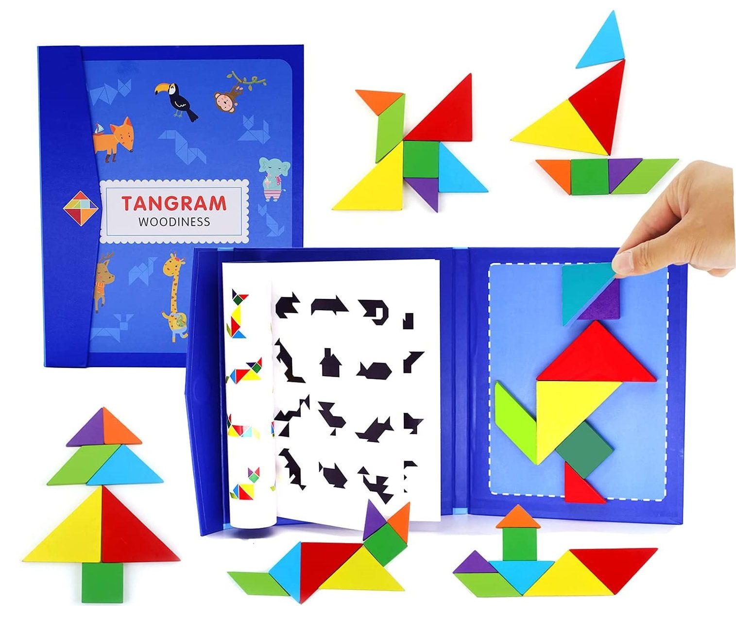 Magnetic Tangram Book - Biblu box