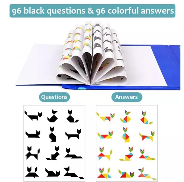 Magnetic Tangram Book - Biblu box
