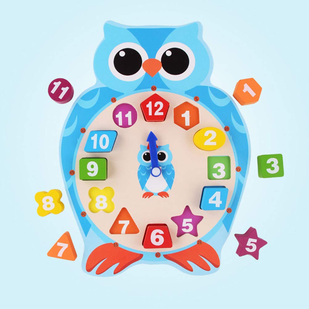 Wooden Shape Sorting Clock - Biblu box