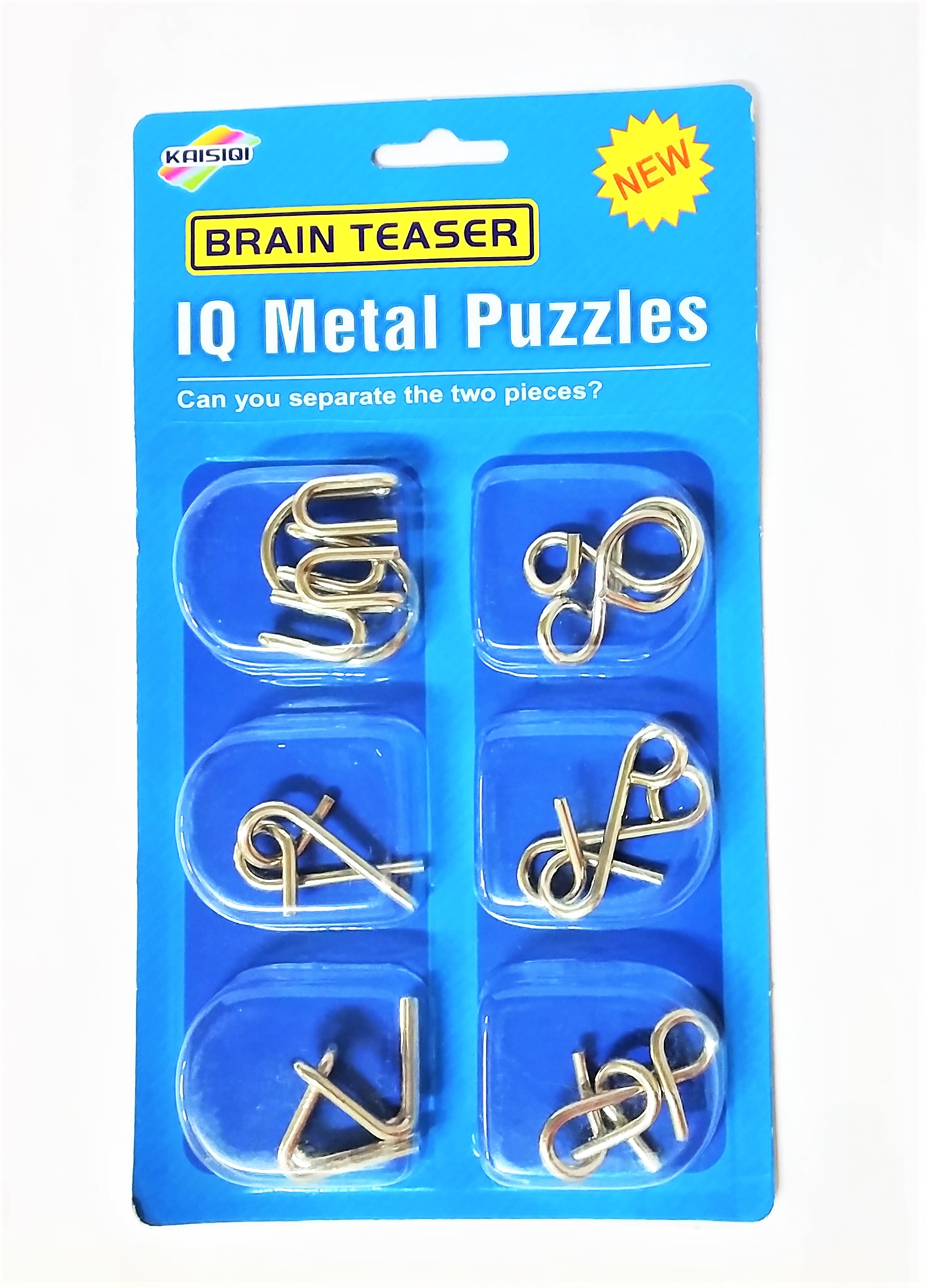 6 in 1 Metal Puzzle - Biblu box