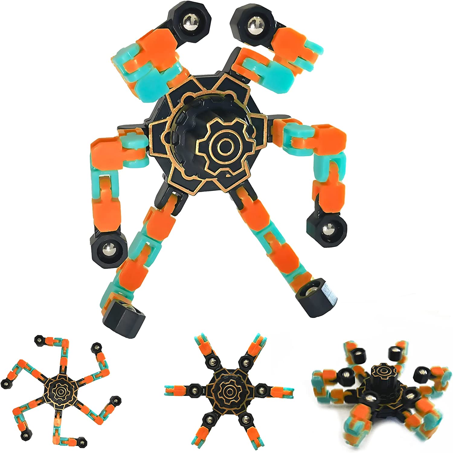 Small Transformable Fidget Spinner - Biblu box