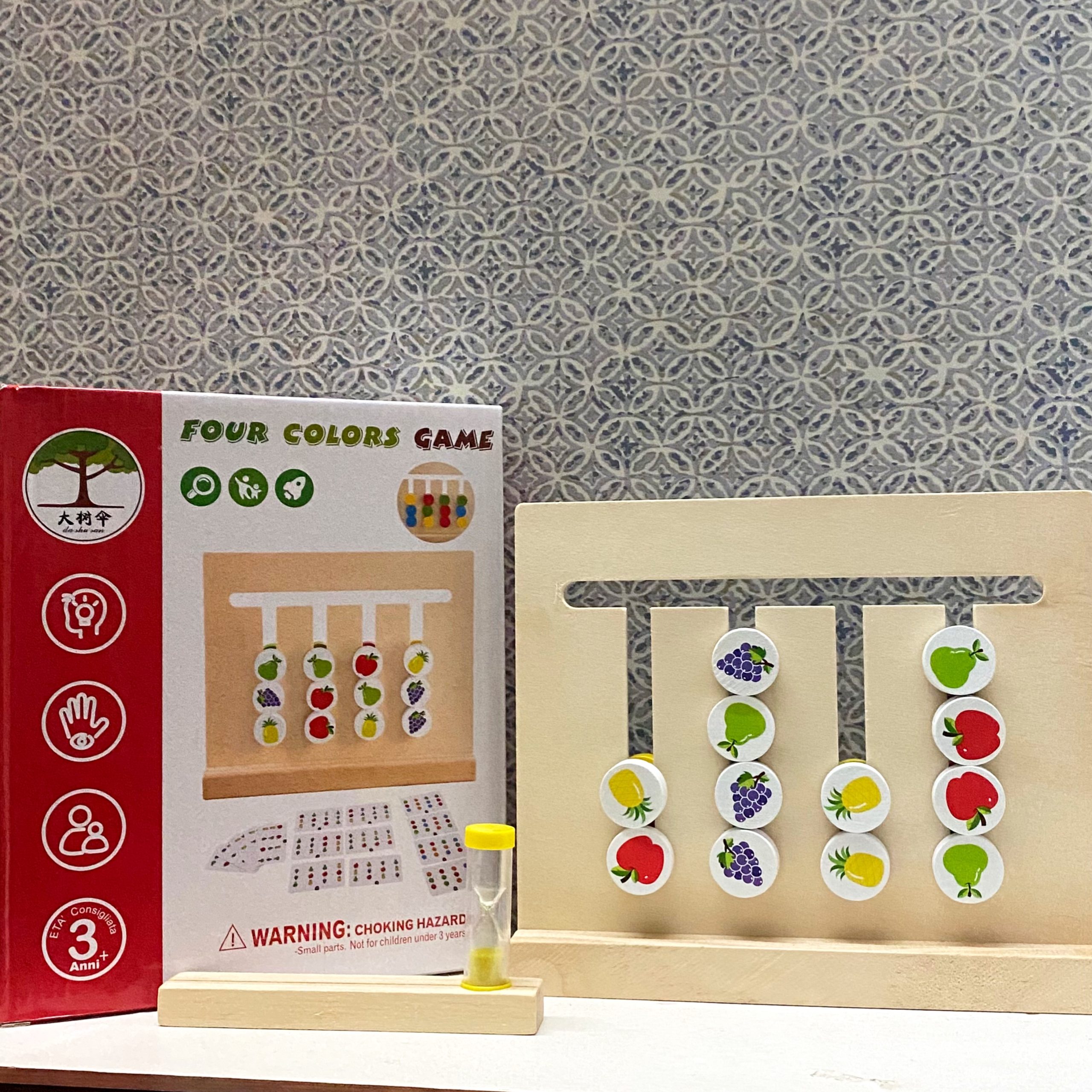 Four Colour Fruit Logic Game - Biblu box