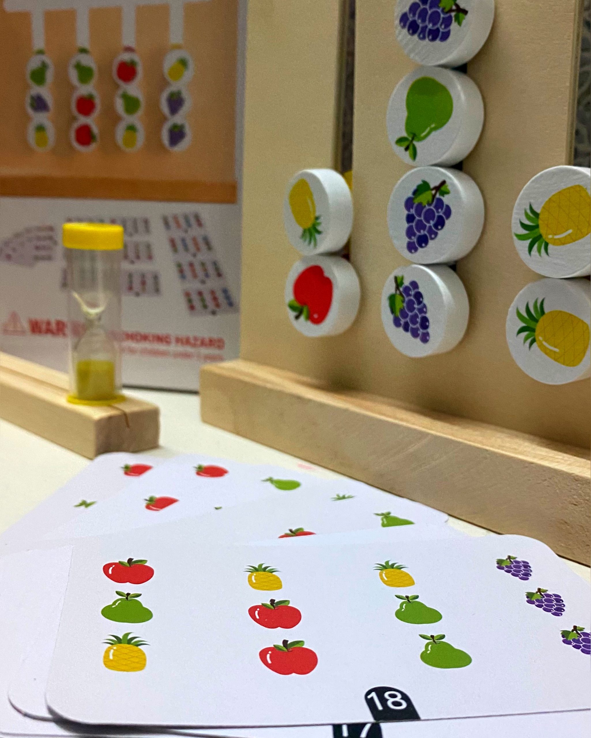 Four Colour Fruit Logic Game - Biblu box